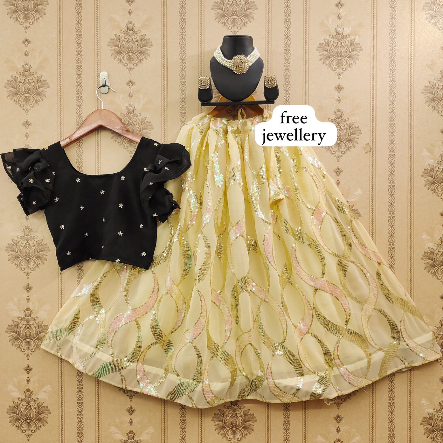 Designer mom and daughter matching Readymade Lehenga Choli - sethnik.com