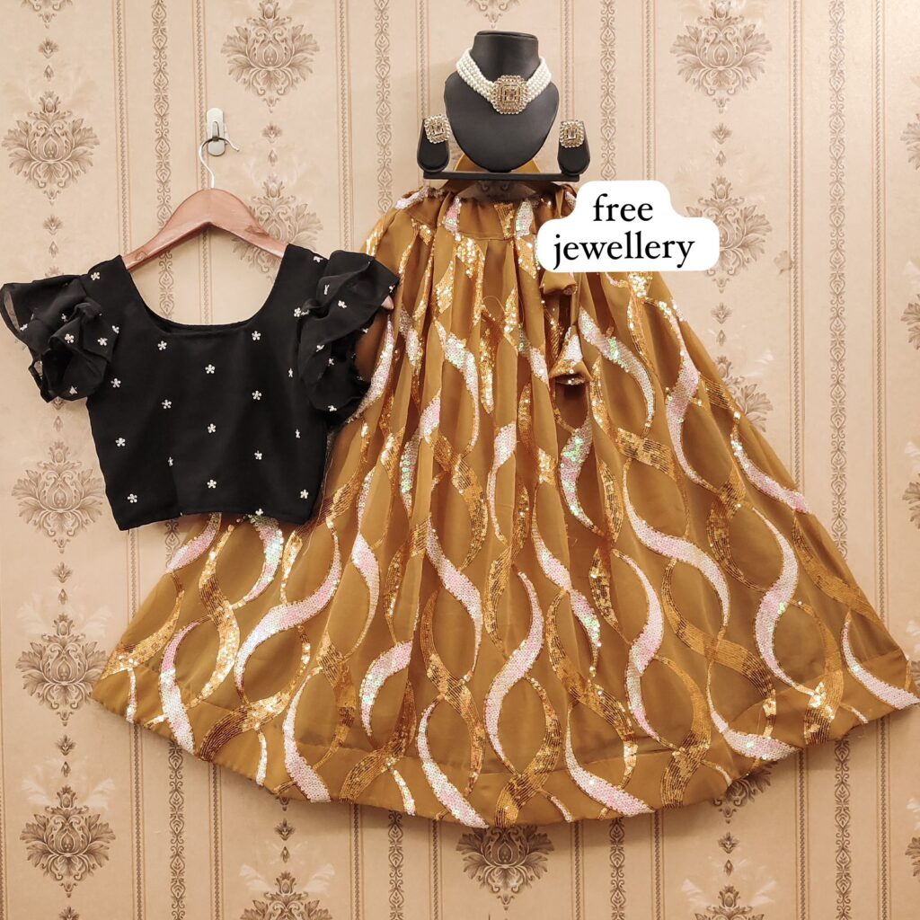 Designer mom and daughter matching Readymade Lehenga Choli - sethnik.com